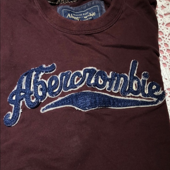Abercrombie & Fitch | Shirts | Abercrombie Burgundy Muscle Tshirt F | Poshmark